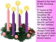 Powerpoint for Advent for KS1 or KS2 primary assembly or RE lesson on advent