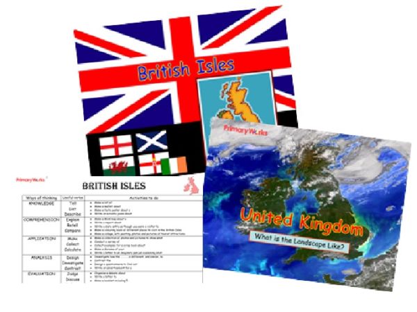 British Isles KS1 KS2 PowerPoint for geography lesson, United Kingdom ...