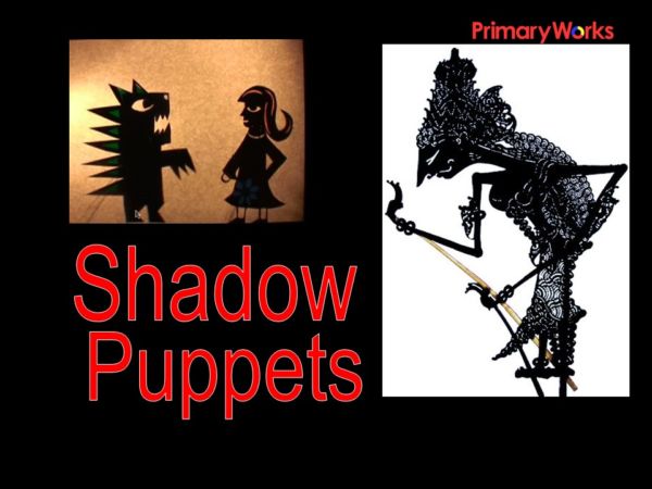Shadow puppets KS1 KS2 PowerPoint for design technology lesson, shadow puppet for primary DT unit
