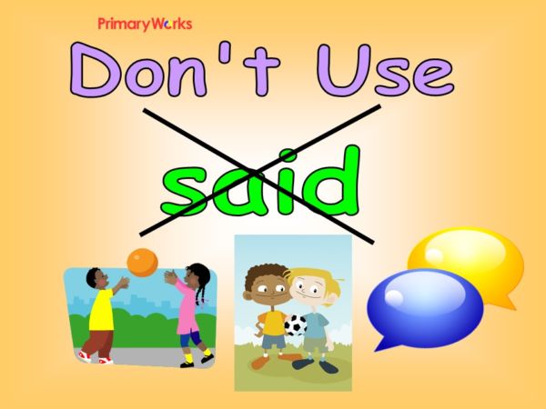 Verb Said PowerPoint KS1 KS2 English | download grammar PowerPoint ...