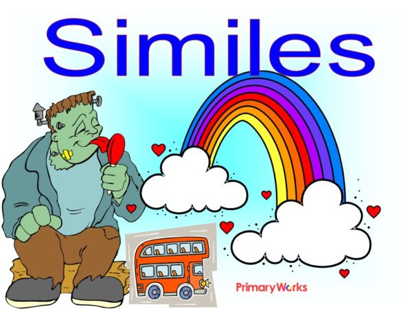 Similes Powerpoint | English similes for KS1 & KS2 | similes teaching ...