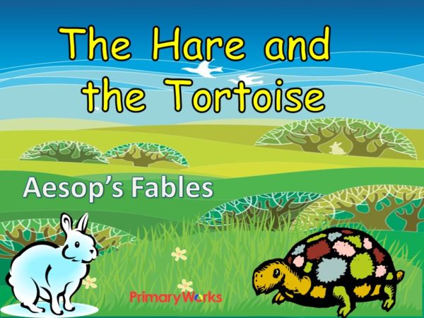 PowerPoint Aesop's fables Hare & the Tortoise for KS2 literacy unit ...