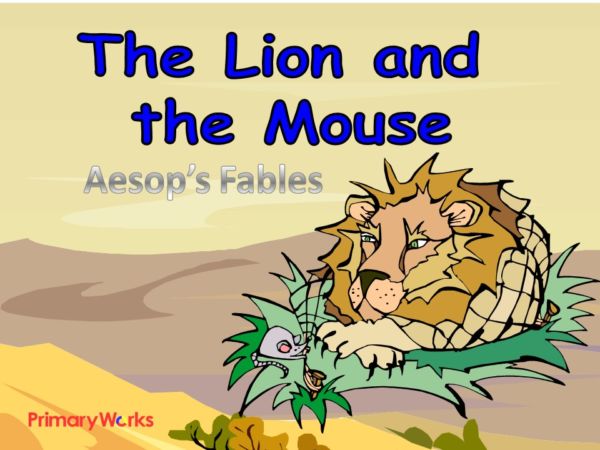 PowerPoint Aesop's fables Lion & the Mouse for KS2 literacy unit ...