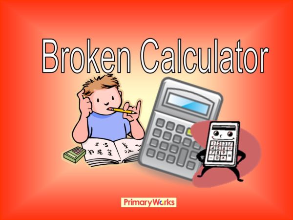 KS2 maths calculator problem on PowerPoint for primary maths problem ...