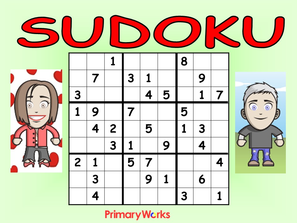 Sudoku KS2 Puzzles To Solve In Number Problem Solving Unit Maths Unit Solve Sudoku With Primary Kid