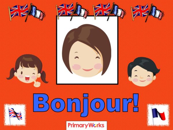 Bonjour PowerPoint for MFL lesson for Primary MFL writing a letter in ...