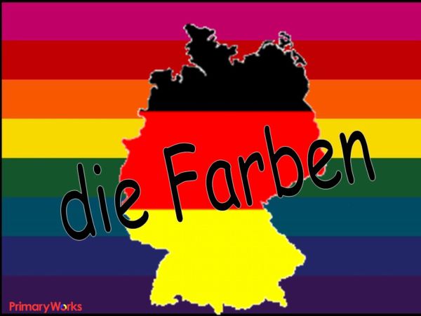 PowerPoint for KS1 & KS2 German colours, vocabulary MFL primary ...