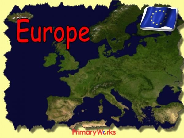 Europe PowerPoint to download for teaching geography lesson about ...