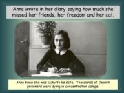Anne Frank and her Diary PowerPoint | secret life of Anne Frank in ...