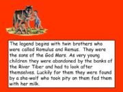 PowerPoint Romulus and Remus Roman legend, story for KS2 kids in KS2 ...