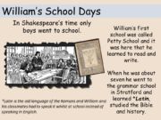 William Shakespeare PowerPoint to download | biography of William ...