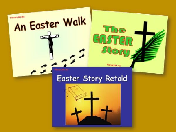 Easter KS2 and the Easter story told for RE lesson or assembly about ...
