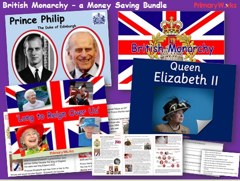 British Monarchy bundle of PowerPoints and Reading comprehension ...